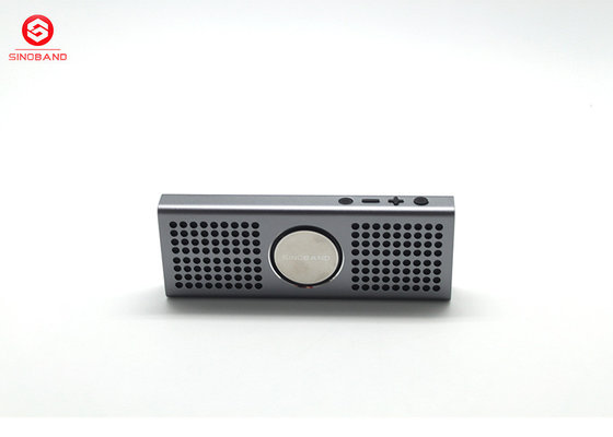 Aluminum 6W 900mAh Portable Wireless Music Bluetooth Speaker with Radio