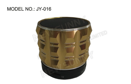 Colorful Aluminum Rechargeable Portable Bluetooth Speakers with Microphone