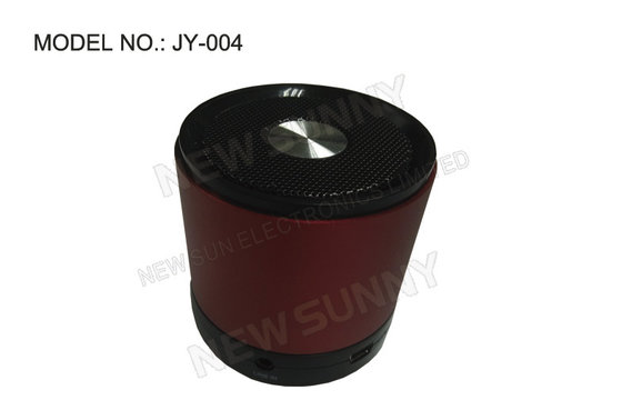 Aluminum small black Wireless Bluetooth Stereo Speaker for computer / phones