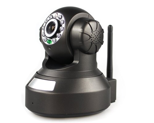1.0 Megapixel CMOS Wireless WIFI IP Camera Infrared black security cam CCTV