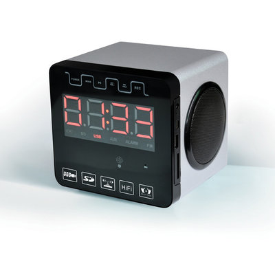 wooden USB speaker with FM radio SD card