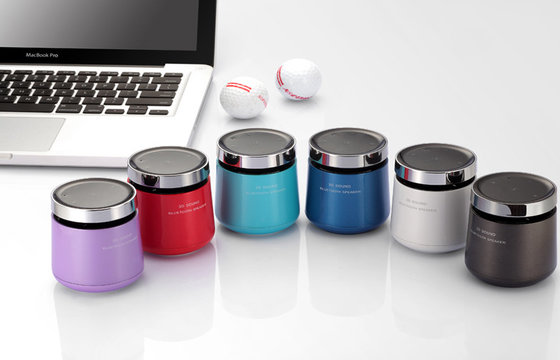 Round Active MP3 / MP4 Fashion Touch control Bluetooth Speaker TF Card