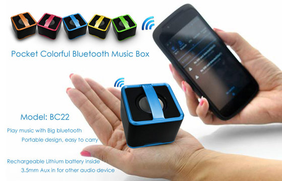 Lithium Battery Wireless Bluetooth Stereo Speaker with Mini USB