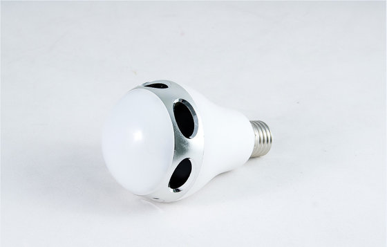 White Wireless Mini LED Light Bluetooth Speaker Music By Smart Phone