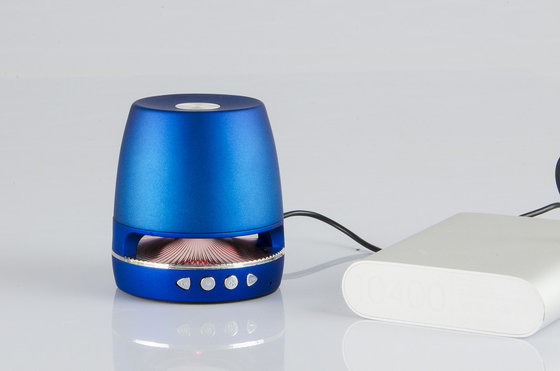 Blue LED 3W HI FI Bluetooth Speakers Wireless , Hands Free Car Speaker