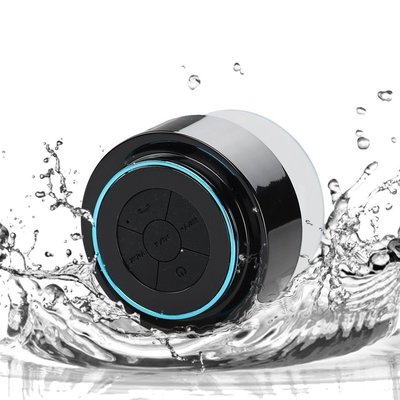 IPX7 Waterproof  Wireless Bluetooth Portable Speakers with Suction Cup