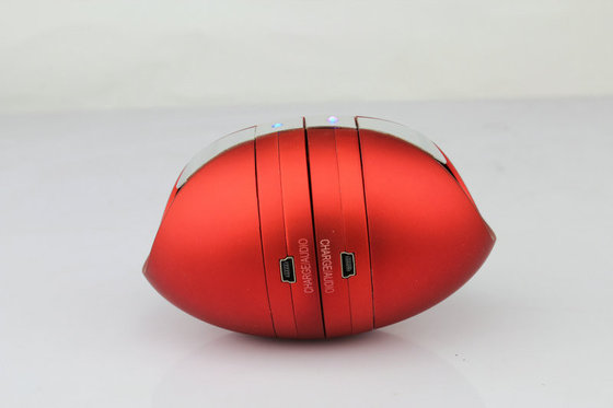 Paired Red DC 5V Hambourger Hands Free Bluetooth Speaker With Hi-Fi Stereo For MP3 / IPAD / Notebook