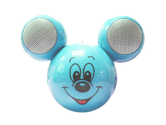 Cartoon Tumbler Speaker / 2*2W Portable Speakers For Cell Phones With 3 AAA Batteries For MP3 / MP4 Player
