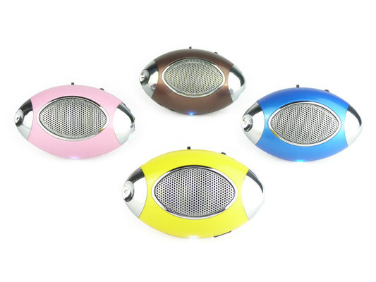 LED Lights Portable Speakers With SD Card ABS Mini Speaker