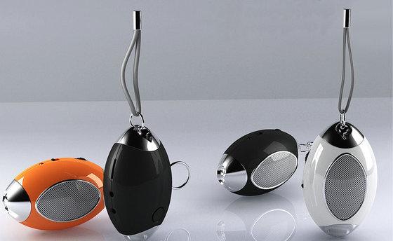 LED Lights Portable Speakers With SD Card ABS Mini Speaker