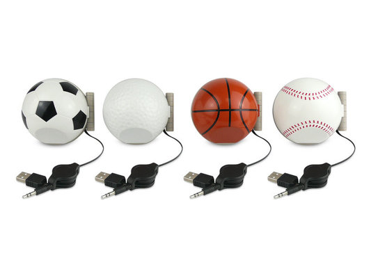 Baseball USB Mini Ball Speaker For Cell Phone Or Laptop