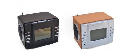 Remote Control Wooden Speakers With FM Radio For Cellphone , Computer