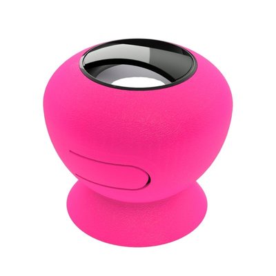Suction Cup Red Rechargeable Bluetooth Speaker With USB