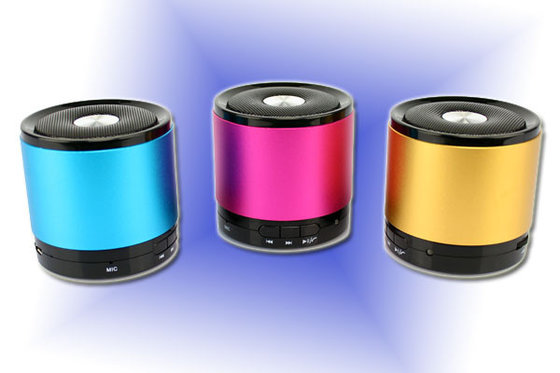Circular Column Rechargeable Hands Free Bluetooth Speaker With RF