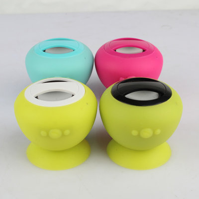 Suction Cup Wireless Portable Bluetooth Speakers With Color LED
