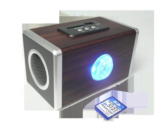 U Disk/ FM card Wooden Speakers USB flash disk