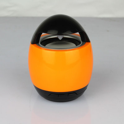 V3.0 EDR Rechargeable Bluetooth Speakers Round Shape In Orange