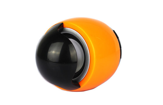 V3.0 EDR Wireless Portable Bluetooth Speakers Round Shape In Orange