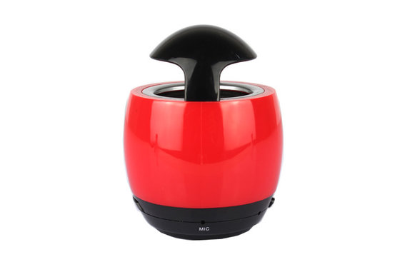 V3.0 EDR Wireless Portable Bluetooth Speakers Round Shape In Orange