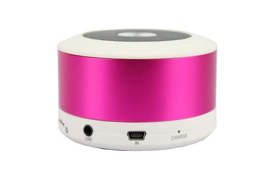 Cylindrical Wireless Portable Bluetooth Speakers For Cell Phones