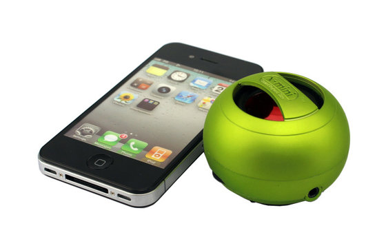 Green Hamburger Mini Portable Speakers For Phones 3W Protable