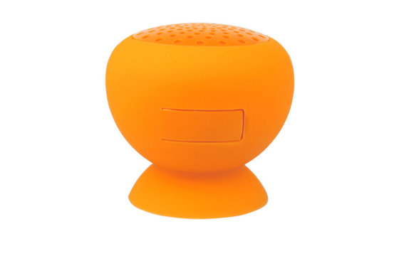 Silicone Sucking Cup Portable Iphone Bluetooth Speaker With Led Indicator