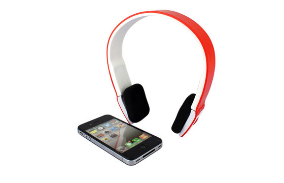 Red Portable Iphone Bluetooth Speakers With Hands-Free Profiles