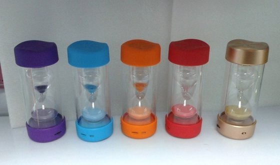 Unique designe sand timer bluetooth speaker