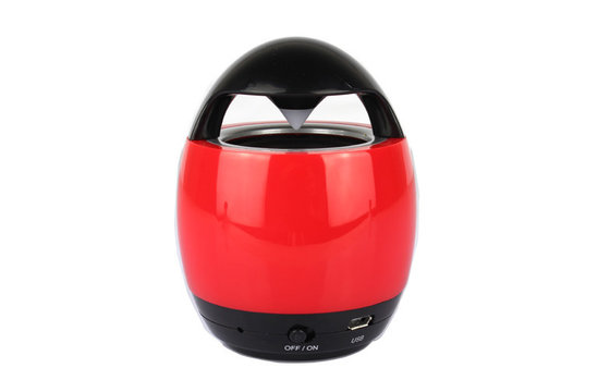 V3.0 EDR Rechargeable Bluetooth Speakers Round Shape In Orange