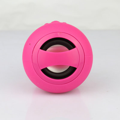 Suction Cup Red Rechargeable Bluetooth Speaker With USB