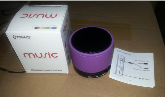 Portable microphone bluetooth speaker metal  with TF Card support