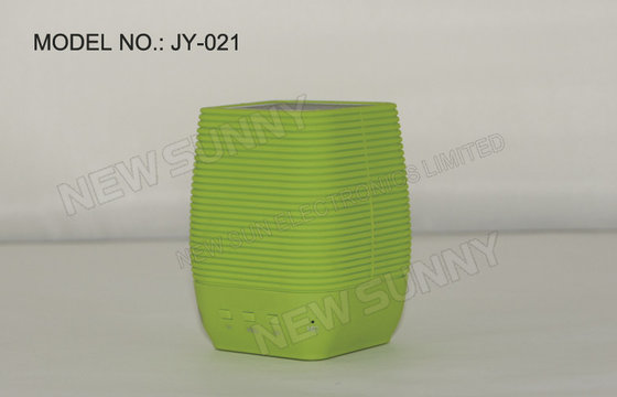 round smart Wireless battery operated bluetooth speakers with Microphone