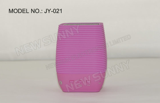 round smart Wireless battery operated bluetooth speakers with Microphone