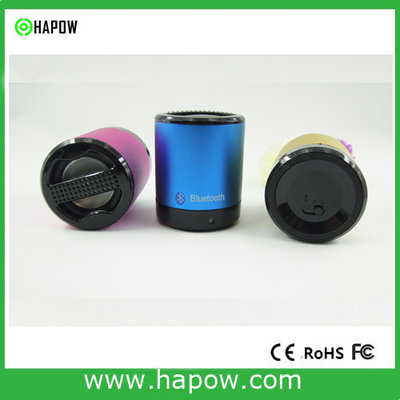 Aluminum Housing Portable Bluetooth Speakers , Rechargeable Bluetooth Speaker HS-BT5