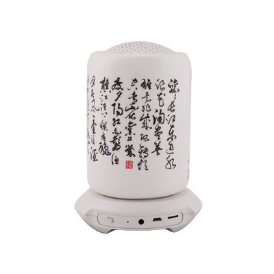 Waterproof Indoor Outdoor Stereo Bluetooth Speakers / Ceramic Bluetooth Speaker