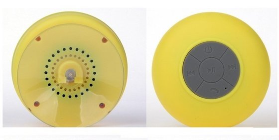 beautiful yellow / blue round Waterproof Portable Wireless Bluetooth Speakers