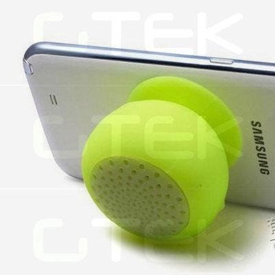 Mushroom Silicone iPad Iphone Bluetooth Speaker Waterproof With Suction Cup