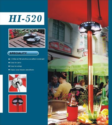 outdoor solar garden light umbrella light wireless speaker music speaker