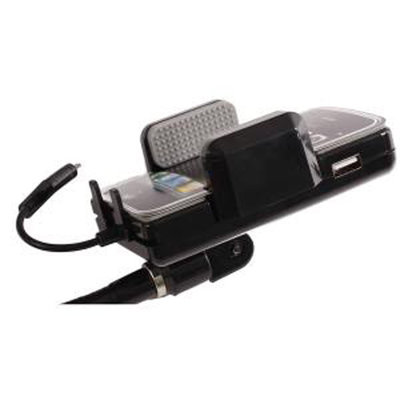 Dc 12v, Vehicle Power Black Fm Transmitter + Car Charger For Iphone 3gs 3g Ipod Touch