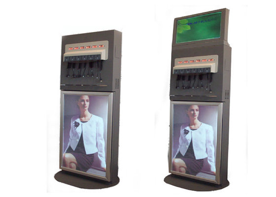 Cell Phone Charging Kiosk  With 22'' Advertising Screen