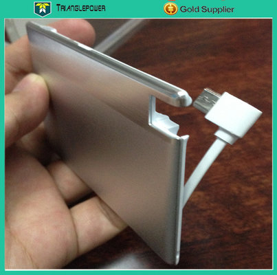 Mini emergency Credit Card Power Bank fast charge rechargeable mobile charger