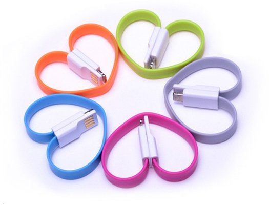 22cm Colorful micro usb charger cables V8 Magnetic for Galaxy s4 / S3