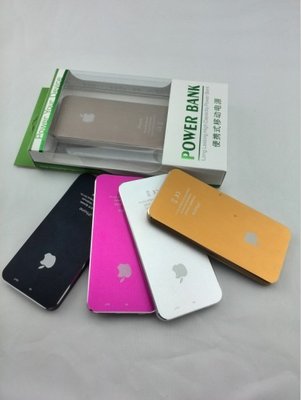 Mini 4000mah apple power bank rechargeable ultra thin mobile charger