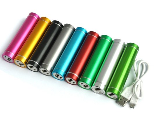 Emergency Metallic Mobile Power Bank 2600mAh Lithium – ion rechargeable