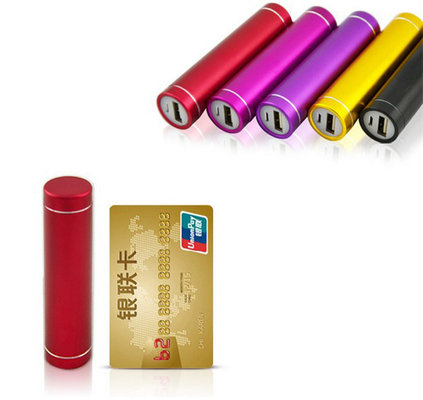 Black , silver smart phone power bank women flashlight super slim