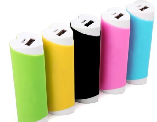 Portable tube Mobile Power Bank 2600mAh External ROHS for iPhone