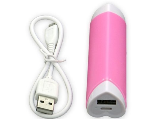 Portable tube Mobile Power Bank 2600mAh External ROHS for iPhone