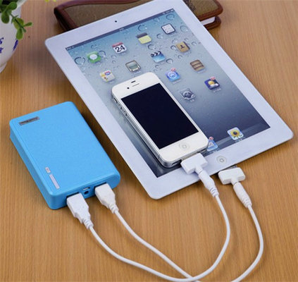 double usb slim Portable Mobile Power Bank 8000mah Colorful for smartphone