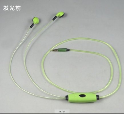 Flashing Light Up Earbuds Visible EL flowing durable for smartphone