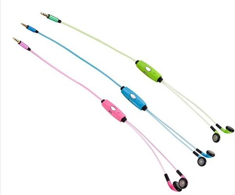 Hi - Fi sound light up earphones waterproof Blue , green , orange for ipad